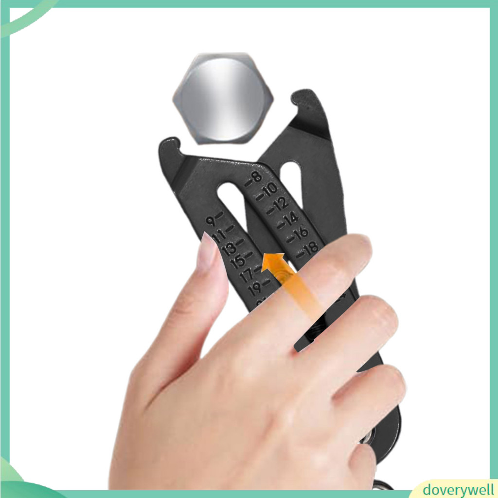 [doverywell] Dual Scale Thread Checker Keychain Bolt and Nut Identifier ...