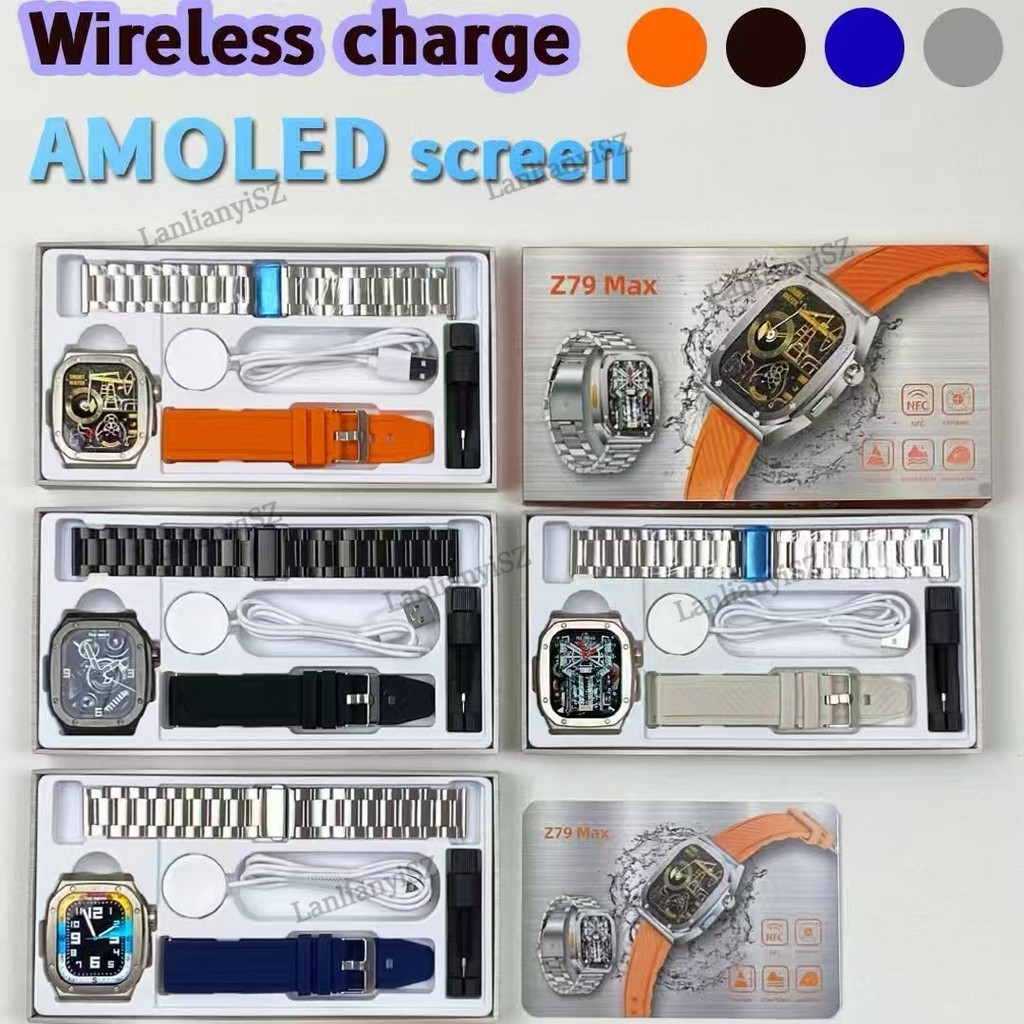 TLCRETE Z79 MAX Smart Watch Outdoor NFC Smart Island Compass Montre ...
