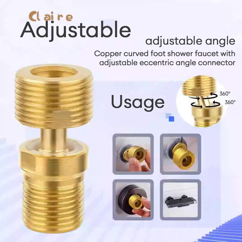 Flexible Copper Shower Pipe Adapter - Adjustable Electric Angle, Size ...