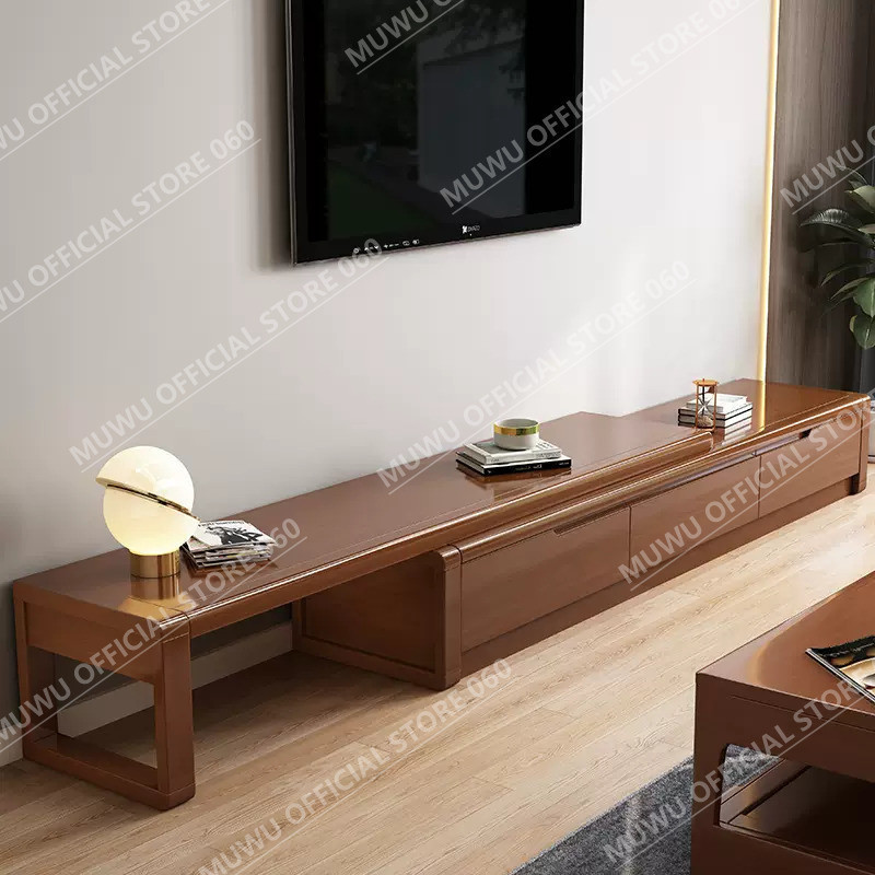 MUWU Console Expansion TV Solid Wood Cabinet Small Unit Modern Simple ...