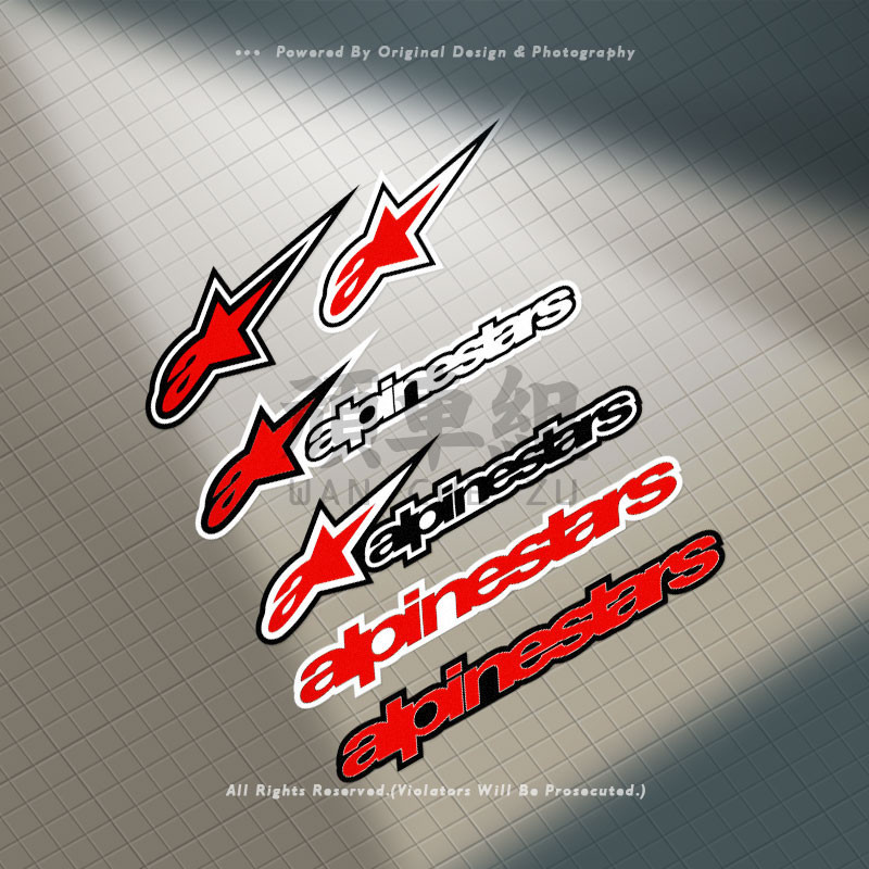 Italy A Star Alpinestar Cycling Equipment Motorcycle Car Sticker ...