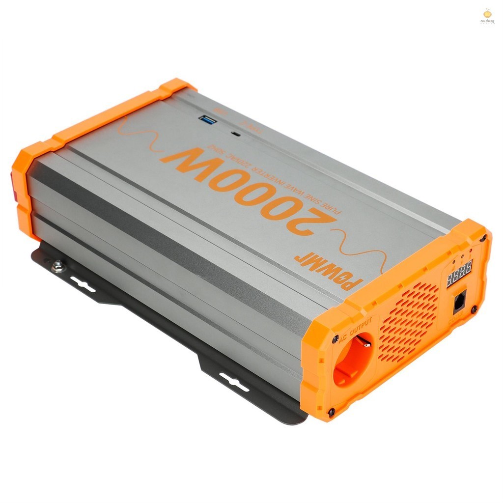 Pure Sine Wave Inverter 2000W 12VDC Input 220VAC Output 12VDC to 220VAC ...