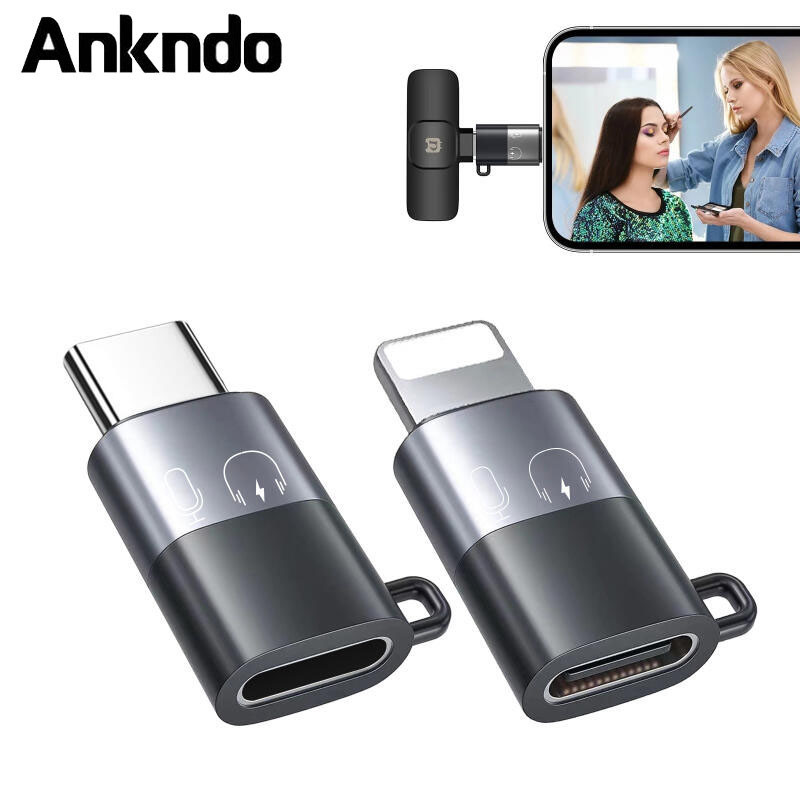 Ankndo OTG Type c to Lightning Adapter for iPhon Lightning Male to USB ...