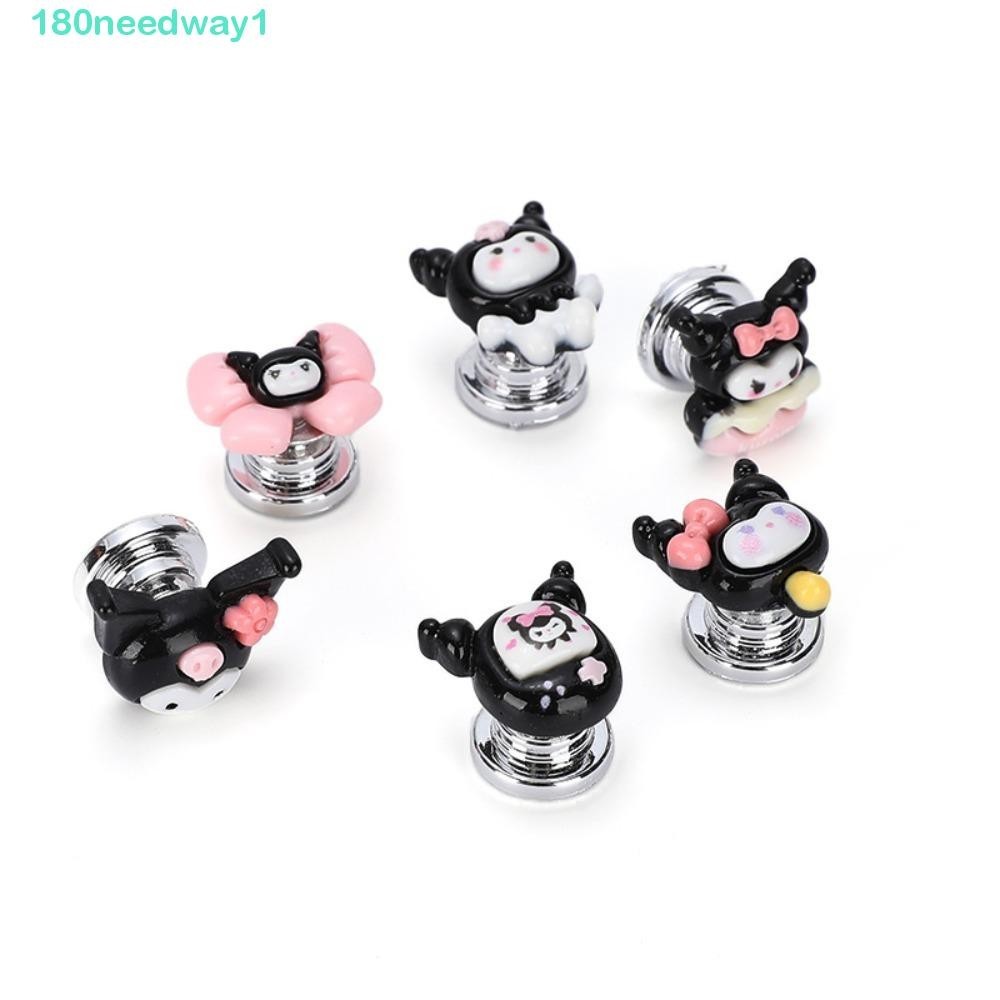 NEEDWAYJ Kuromi Toilet Press, Cute Water Tank Buttons Cartoon Toilet ...