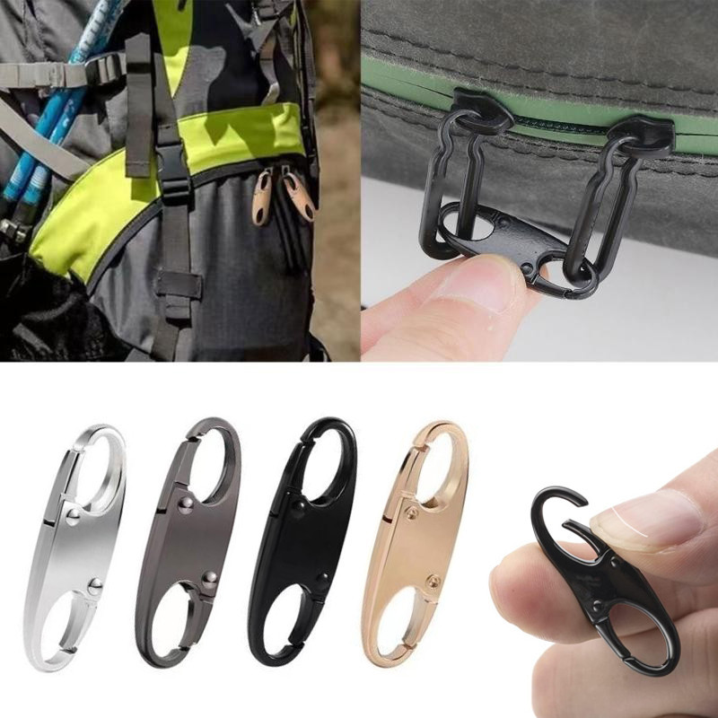Double Small Carabiner Clips,Zipper Clip Theft Deterrent for Backpacks ...