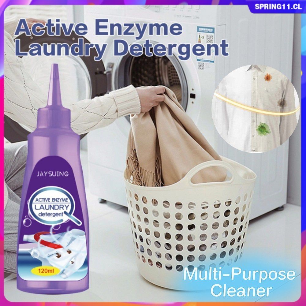 120ml Active Enzyme Laundry Liquid Multi-Purpose Cleaner Detergent ...