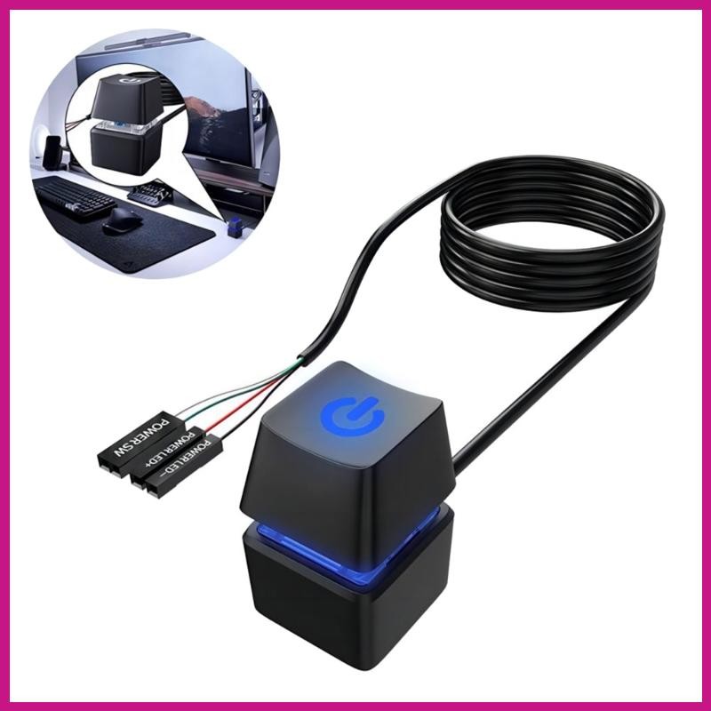 Luk Desktop Computer Power Switching Extension Cable with LED Indicator ...