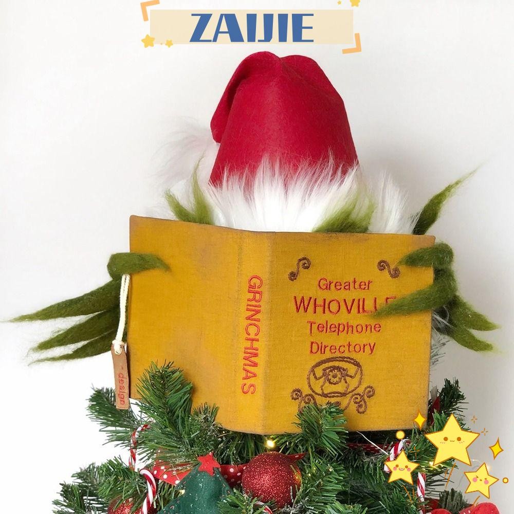 ZAIJIE24 Furry Green Arm Tree Topper, Inspired Decoration Funny Plush ...