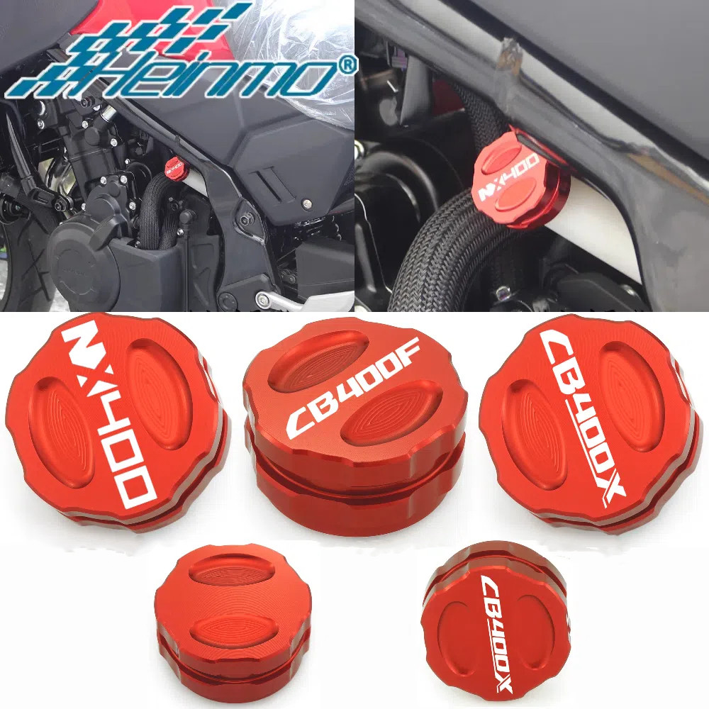 For HONDA NX400 CBR400R CB400X CB400F CNC tank cover Water Pipe Cap ...