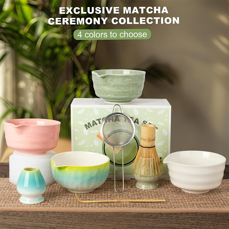Matcha Brewing 5-piece Set Green Tea Brewing Set Matcha Brewing Cup ...