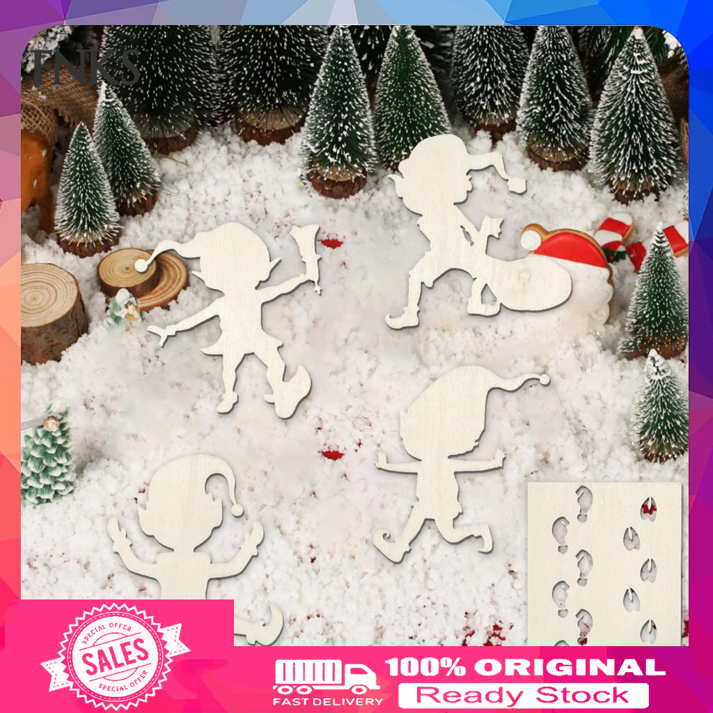 [Ready stock] Gnome Footprint Template Festive Stencil Set Christmas ...