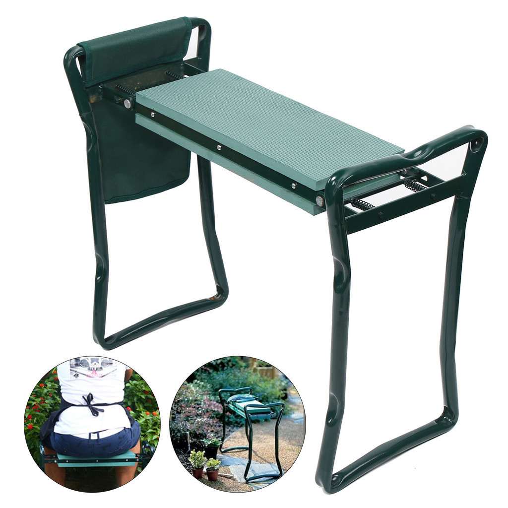 Portable Garden Kneeling Stool Foldable Sitting And Kneeling Dual ...