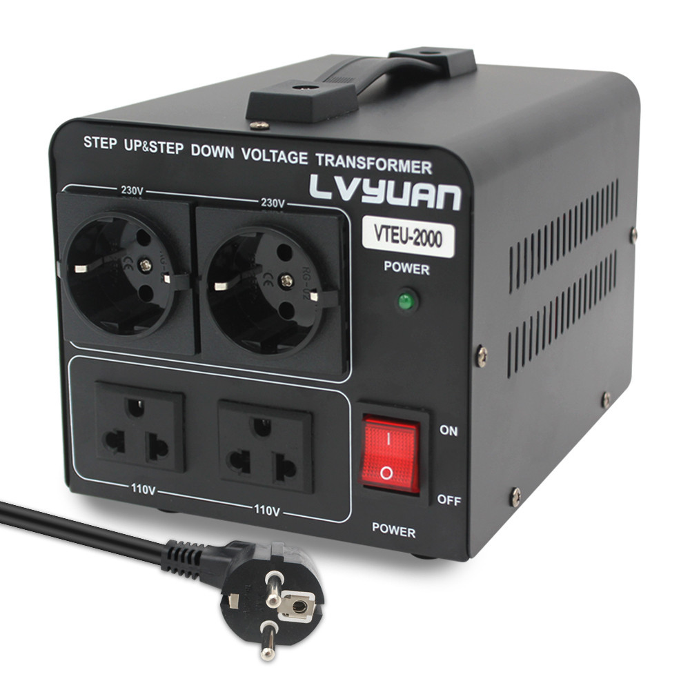 1500W/2000W Step Up & Step Down Voltage Transformer Small Household ...