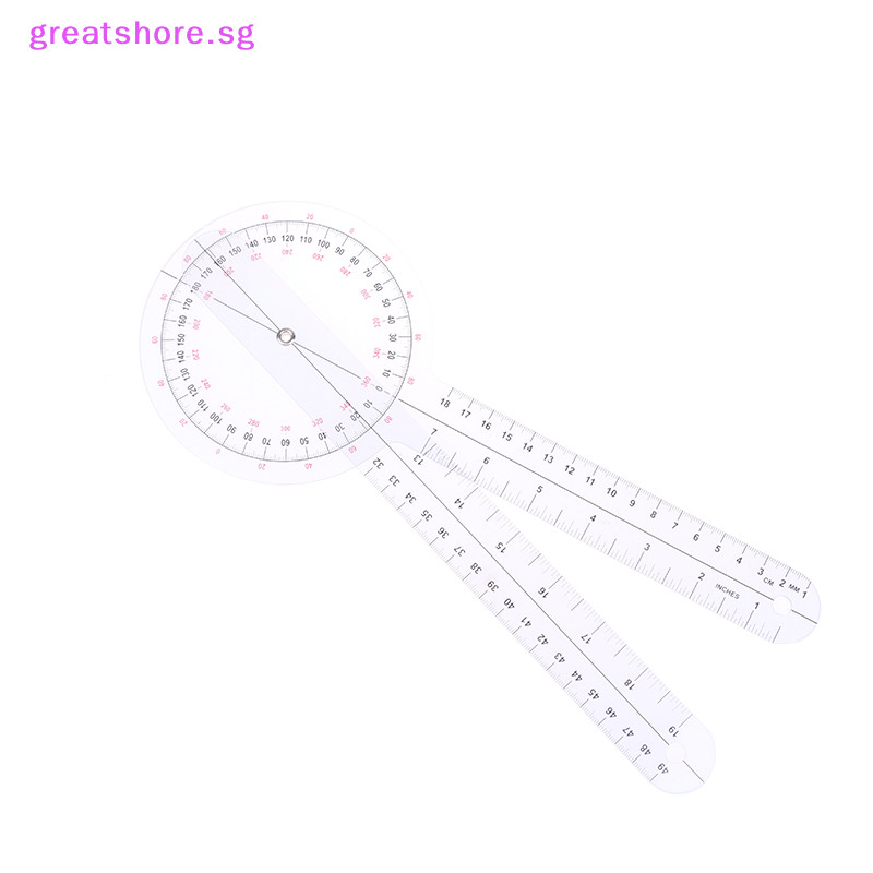 greatshore 360 Degrees Calibrated Goniometer Physio Joint Angle Measure ...
