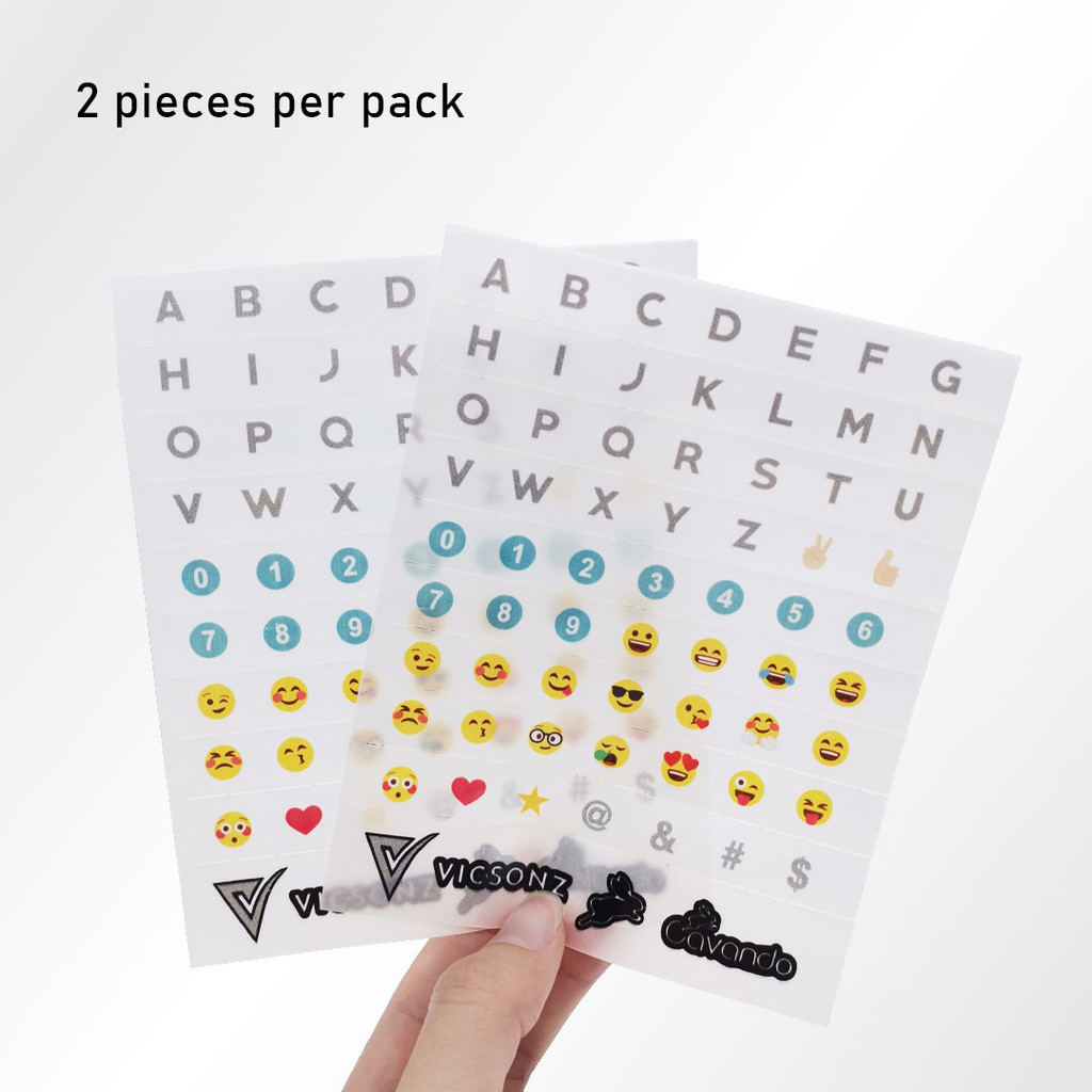Water Resistant Self Adhesive Cold Transfer Sticker - Included A-Z ...