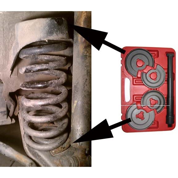 Telescopic compressor for shock absorber springs/Benz Telescopic Coil ...