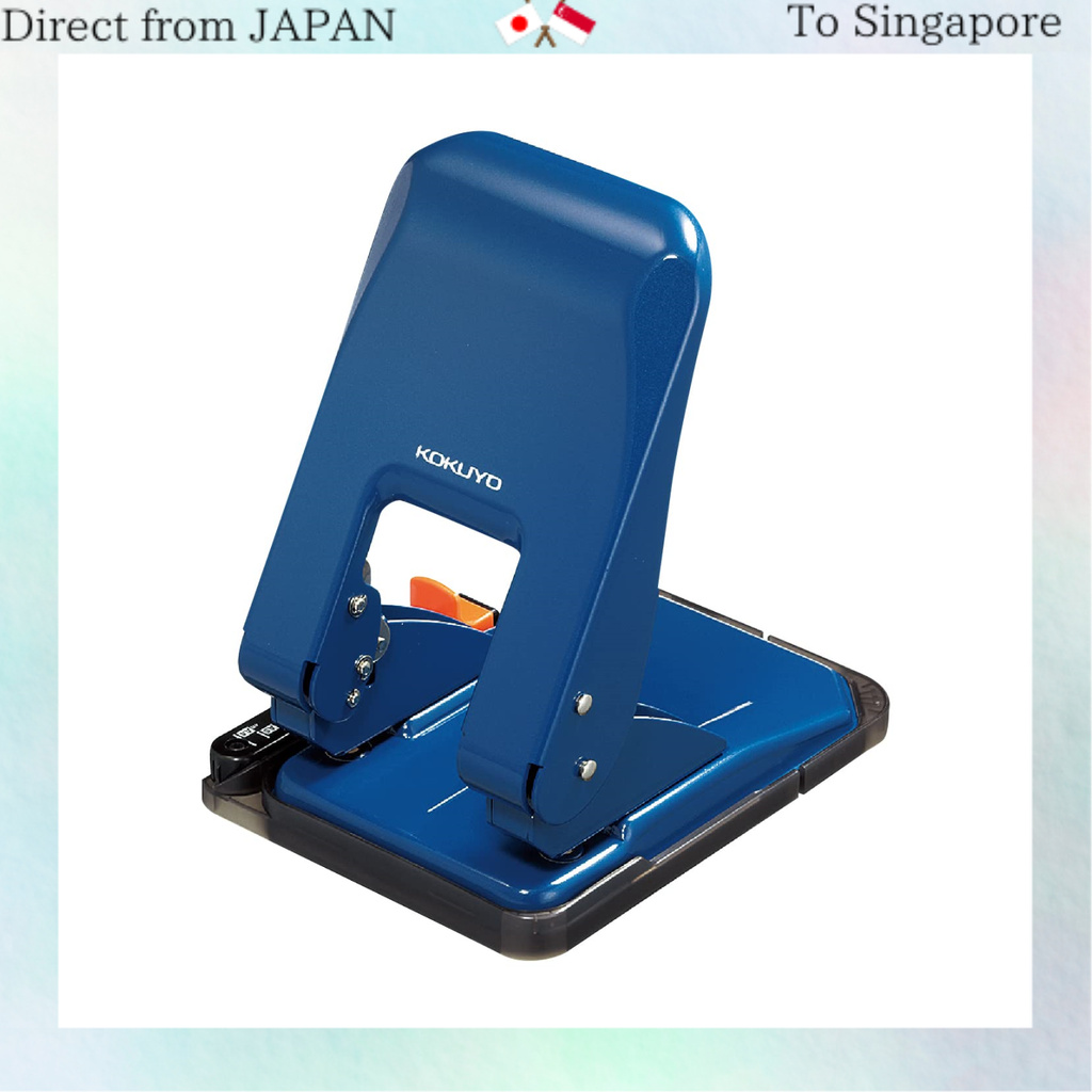 KOKUYO Hole Punch 2 Holes Rakuake Paper Size Guide Included 52 Sheets Blue PN-G52B | Shopee ...