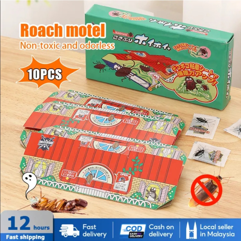 10Pcs COCKROACH TRAP Perangkap Lipas dan perangkap cicak Pest Control ...