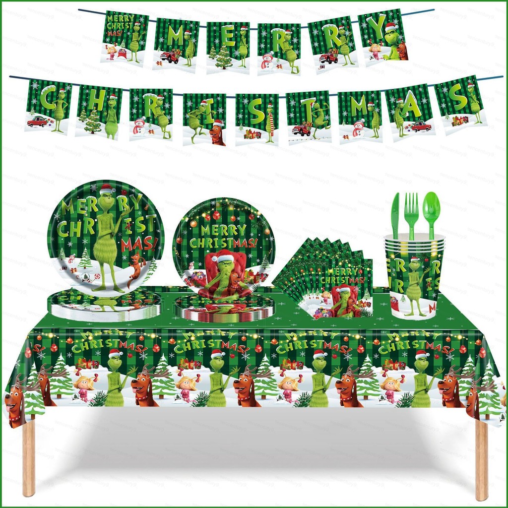 904707 Christmas The Grinch Themed Decoration Celebrate Party ...