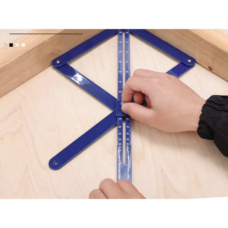 Multi-purpose diagonal ruler, 360-degree woodworking angle ruler ...