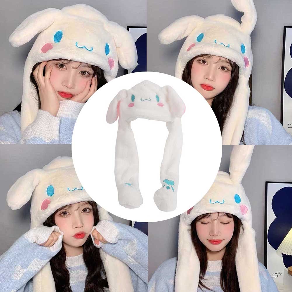 Plush Cap Cute Cinnamoroll Moving UP Ears Hat Cosplay Girl Gift ...