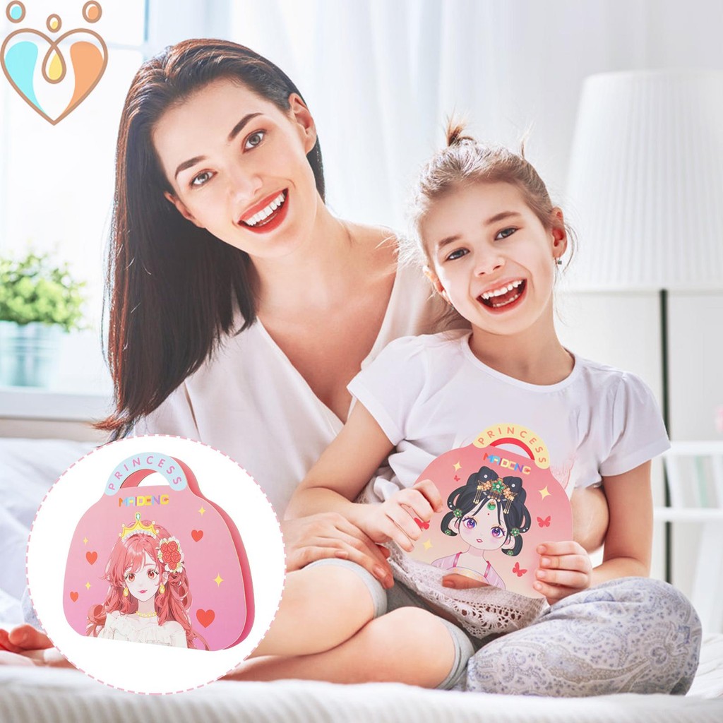 Paper Makeup Kit DIY Dress Up Game Set Fun Paper Makeup Craft Kits with ...