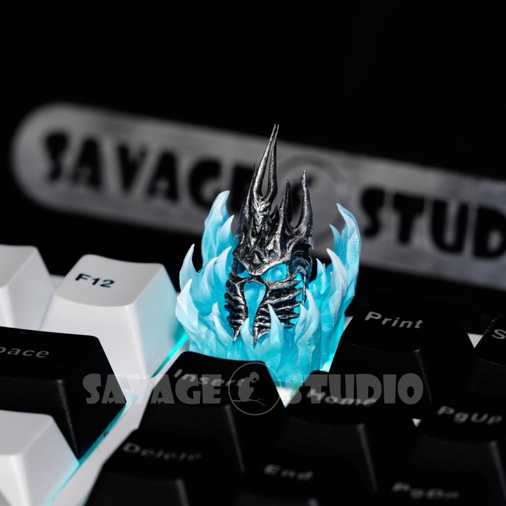World of Warcraft Translucent Keycaps | Lich King Helmet Keycaps ...