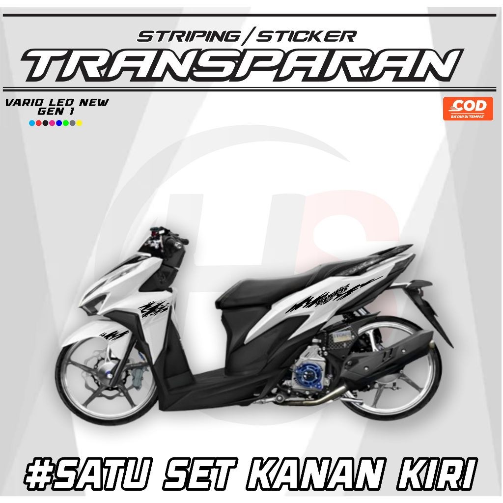 Transparent Striping Sticker for Honda Vario Gen 1 Motorcycle ...