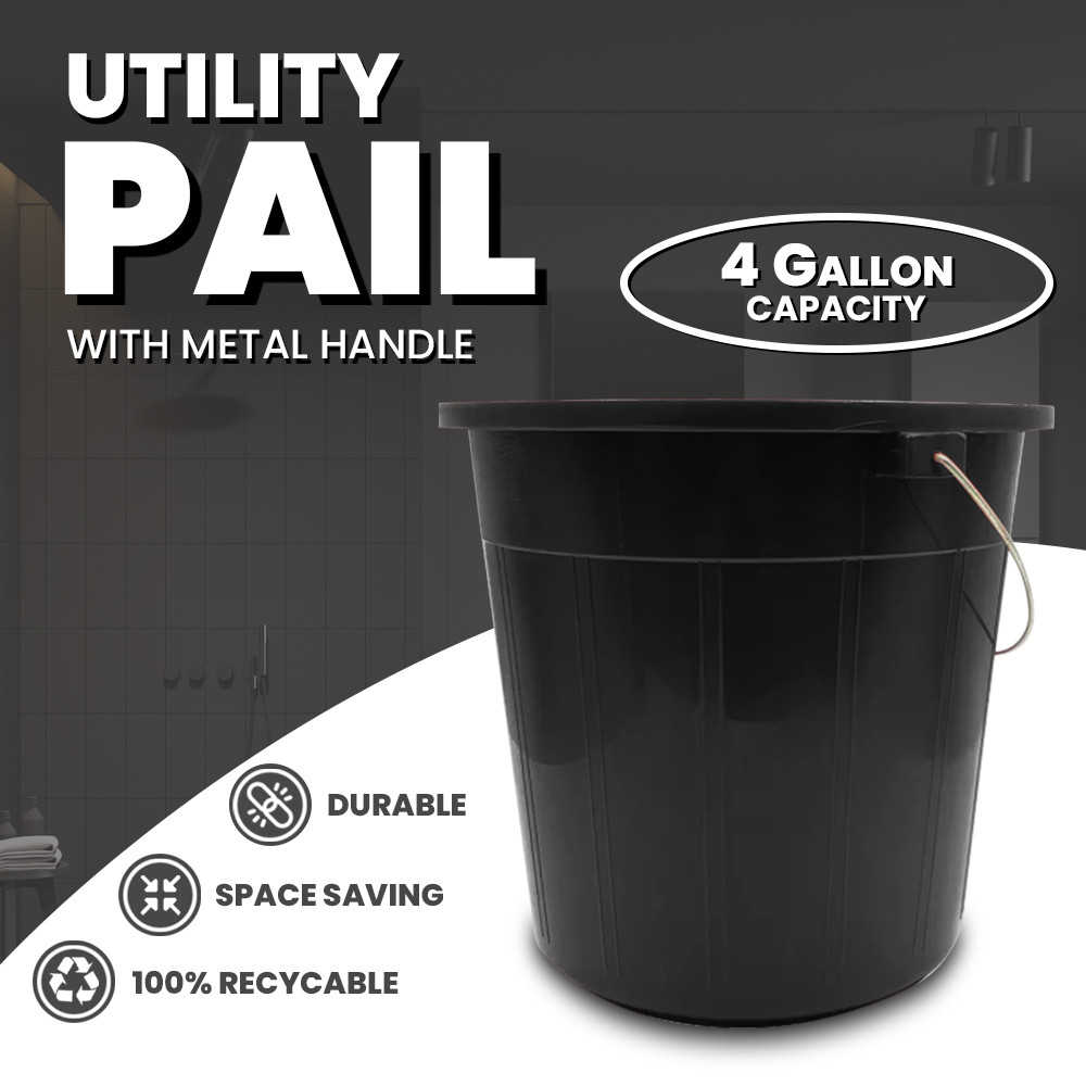 SHINES Water Container Pail | Water Bucket Utility Pail With Metal ...