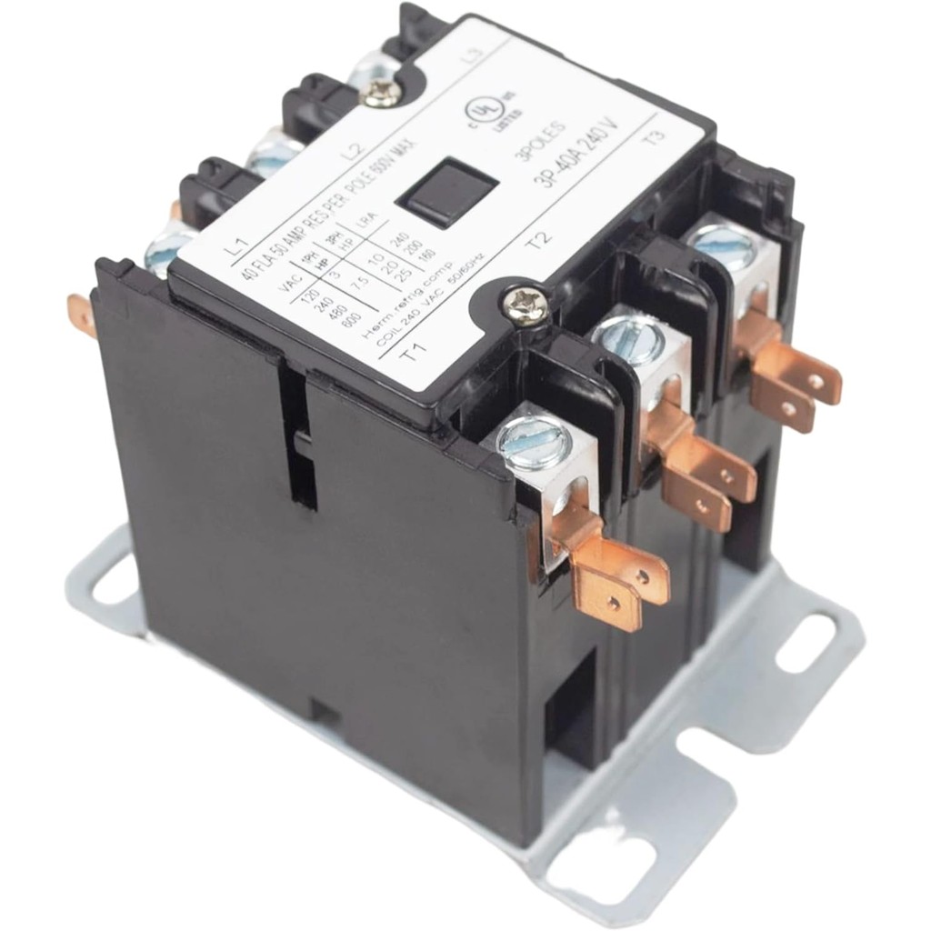 SA-3P-40A-240V Definite Purpose for Contactor Air Conditioner 3 Pole 40 Amp 208-240V NGTQ ...