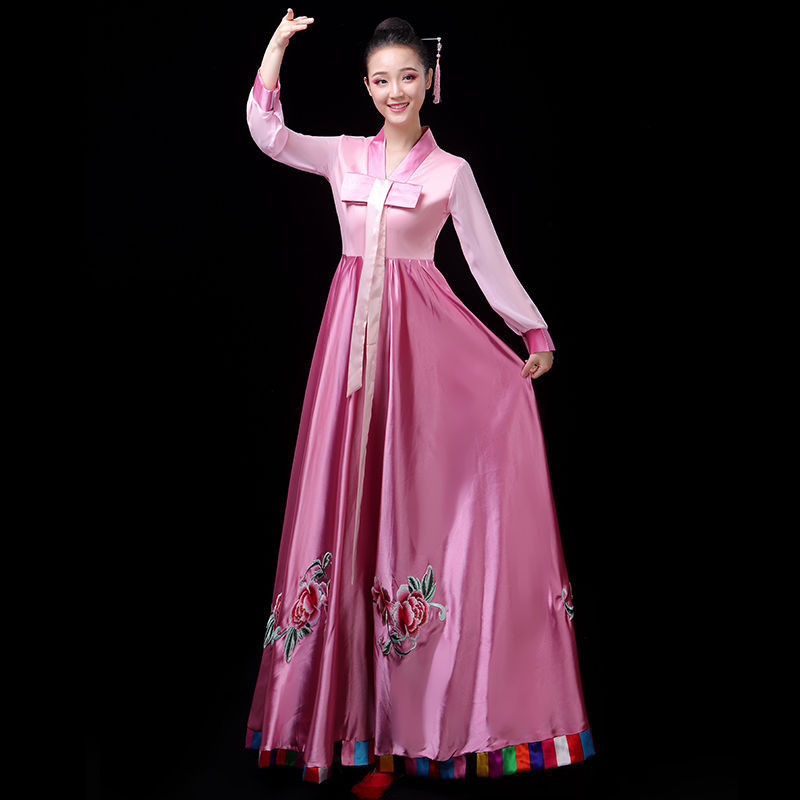 North Korean Dance Performance Costume Hanbok Dachang Present Modern ...