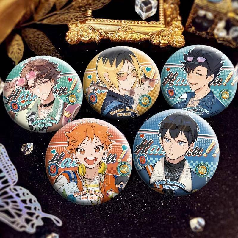 Anime Haikyuu Cosplay Laser Badges Hinata Shoyo Oikawa Tooru Kozume ...