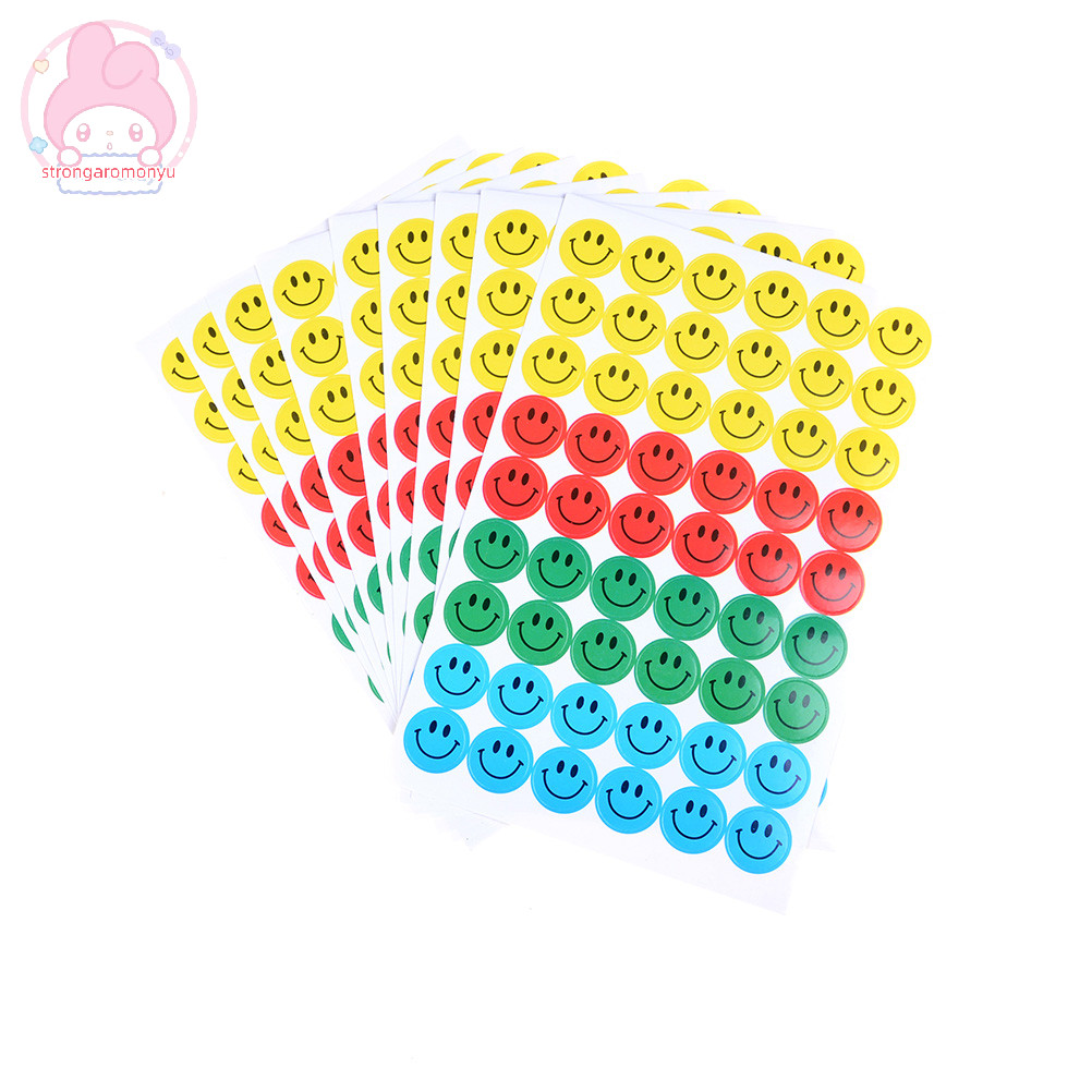 strongaromonyu 10Pcs/Pack Emoji Sticker Smiling Face Stickers For ...