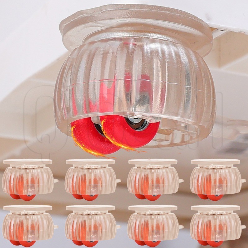 4/8Pcs Self-Adhesive/Perforated Universal Wheel - Mute Rollers For ...