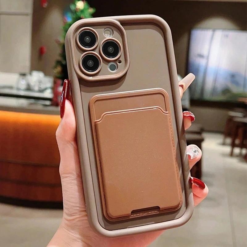 Luxury Card Holder Slot Phone Case For iPhone 16 15 14 11 13 12 Pro Max ...