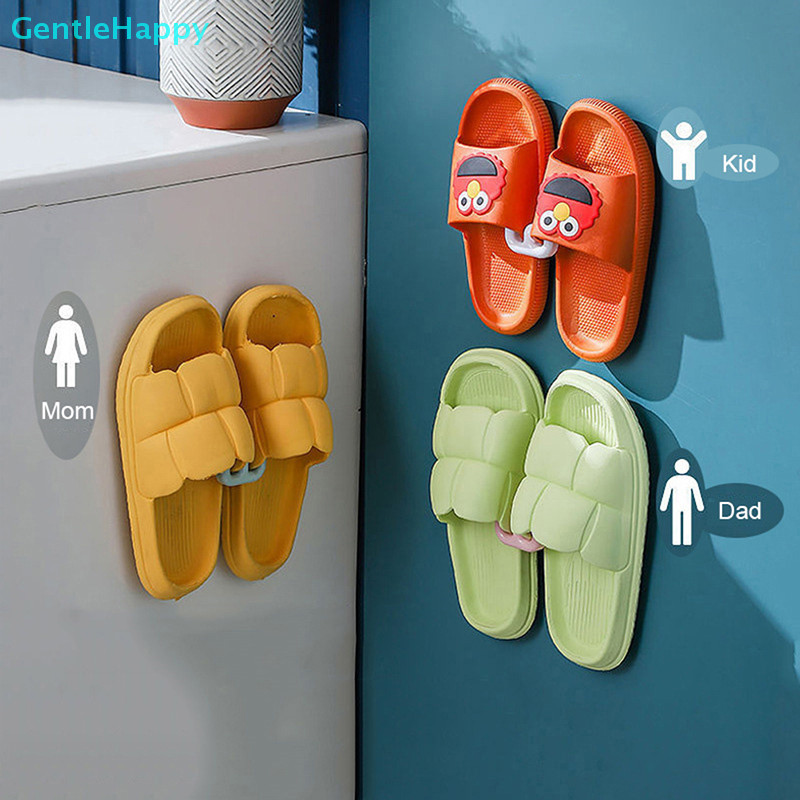 GentleHappy Slippers Rack No Punching Bathroom Simple Slipper Hook ...