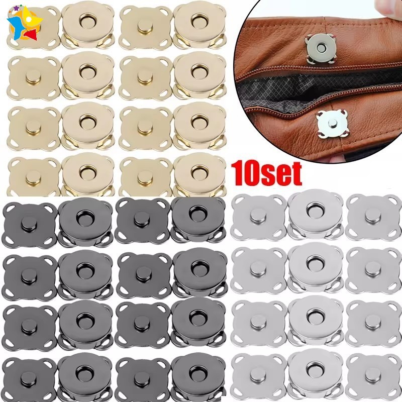 14/18mm Mini Adsorption Buckle Bags Magnetic Snap Fasteners Sewing ...
