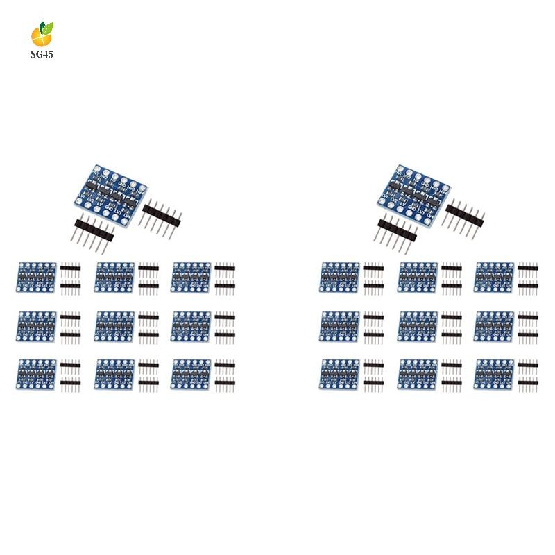 20Pcs 4 Channel IIC I2C Logic Level Converter Bi-Directional Module 3 ...
