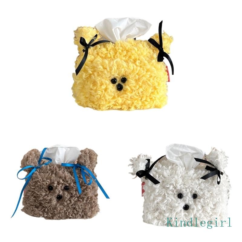 KING Fashionable Plush Tissue Storage Case Convenient Tissue Storage ...