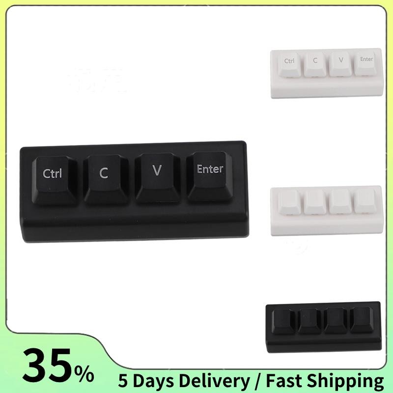 4 Keys Programmable Keypad Red Switch Ctrl C V Enter Mini Mechanical ...