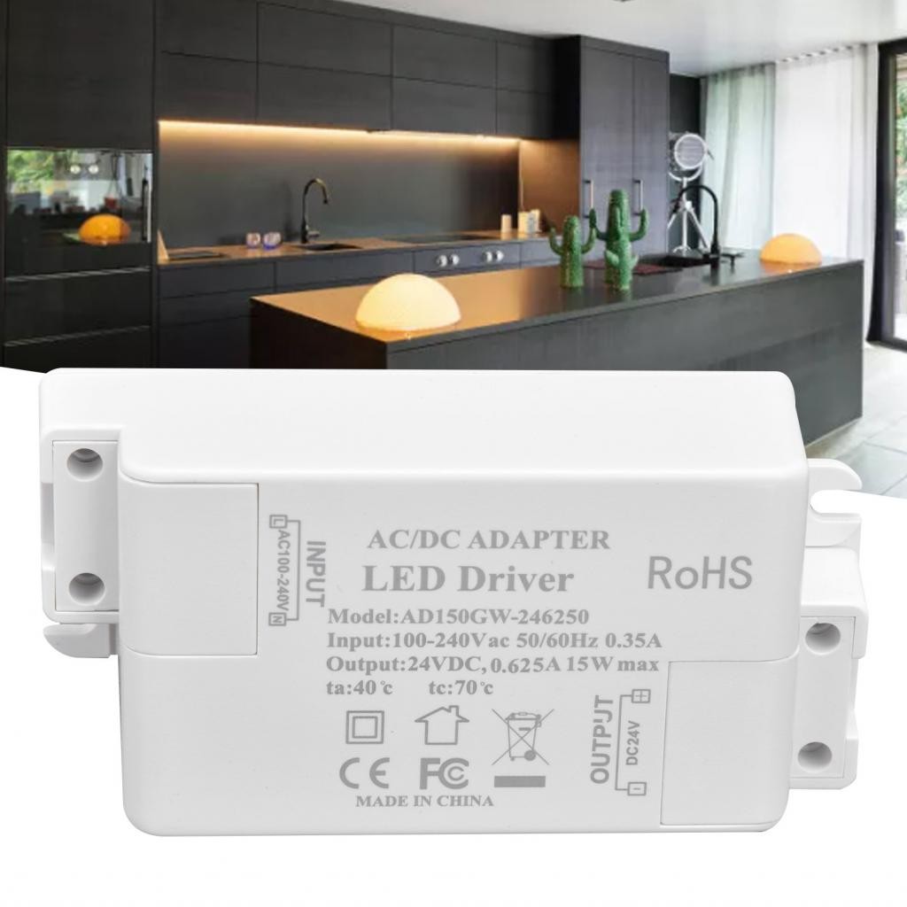 Hanhan1 LED Driver DC24V 0.625A 15W DIY Lamp Low Voltage Transformer | Shopee Singapore