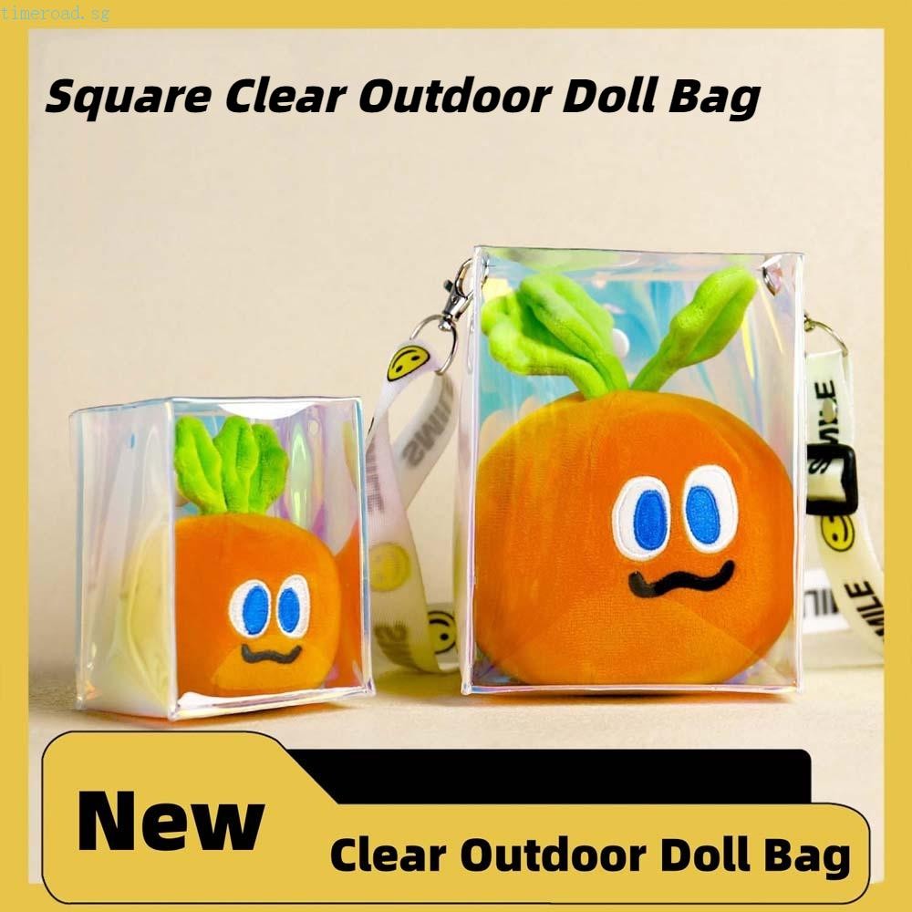 TIMEROAD Clear Outdoor Doll Bag, Transparent Pop Mart Labubu Doll ...