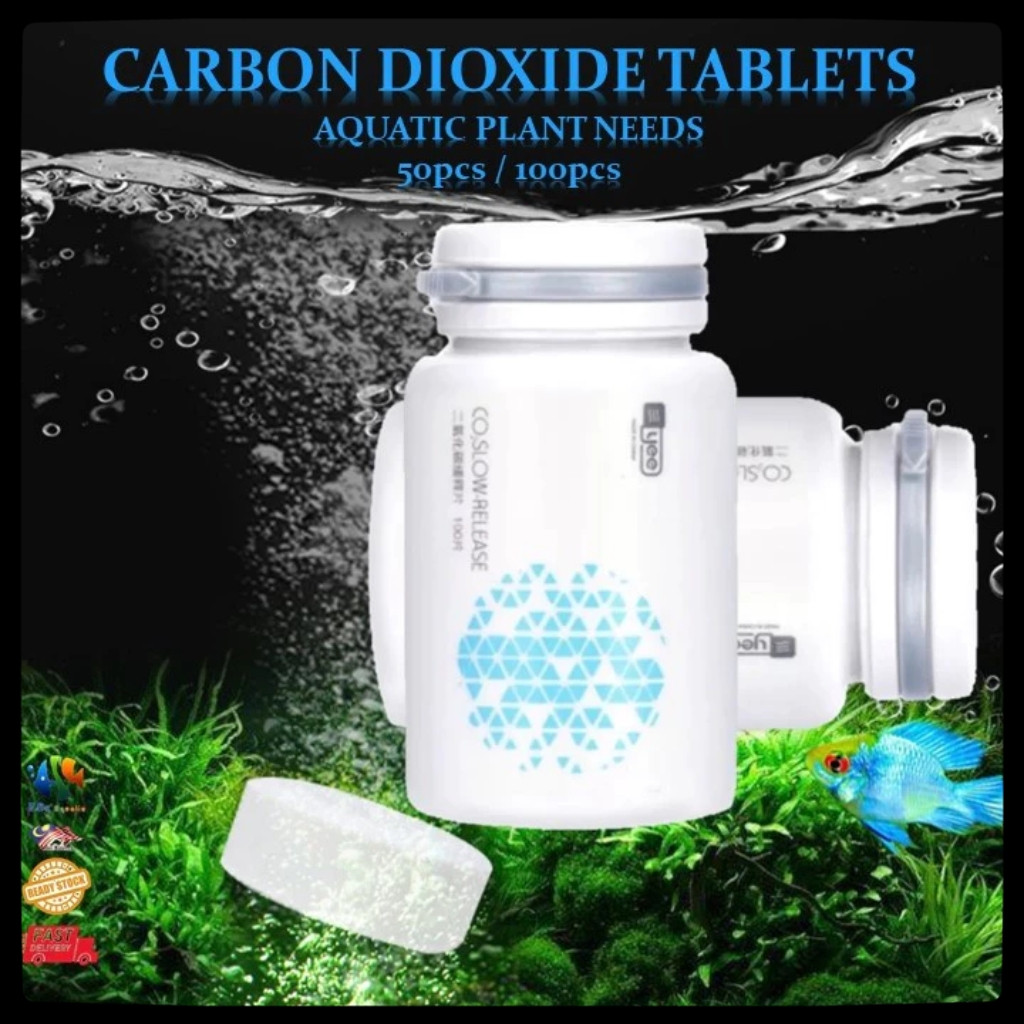 YEE Carbon Dioxide CO2 Tablet For Aquarium Plants and reduce Algae Ubat ...