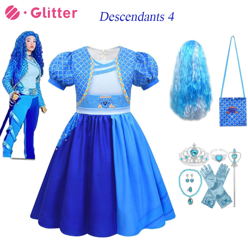 2024 Movie Descendants 4 The Rise of Red Chole Costume for Kids Girl ...