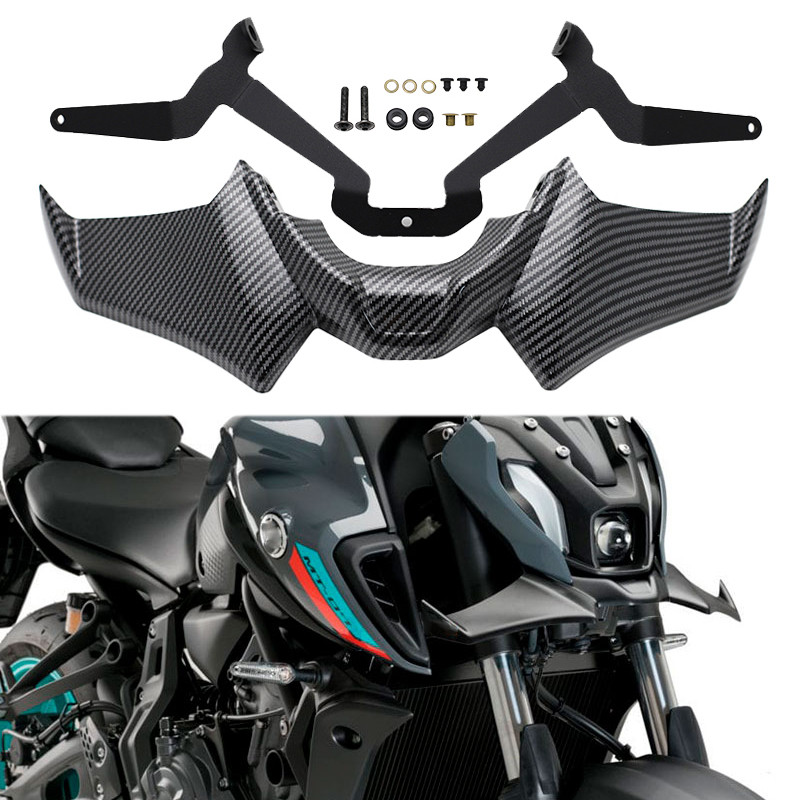 Motorcycle Sport Downforce Naked Front Spoilers Aerodynamic Wing ...