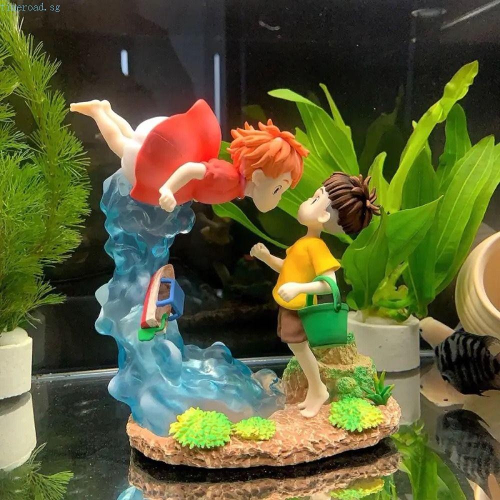 TIMEROAD Ponyo On The Cliff Figure, PVC Doll Gk Statue Sousky Seagal ...