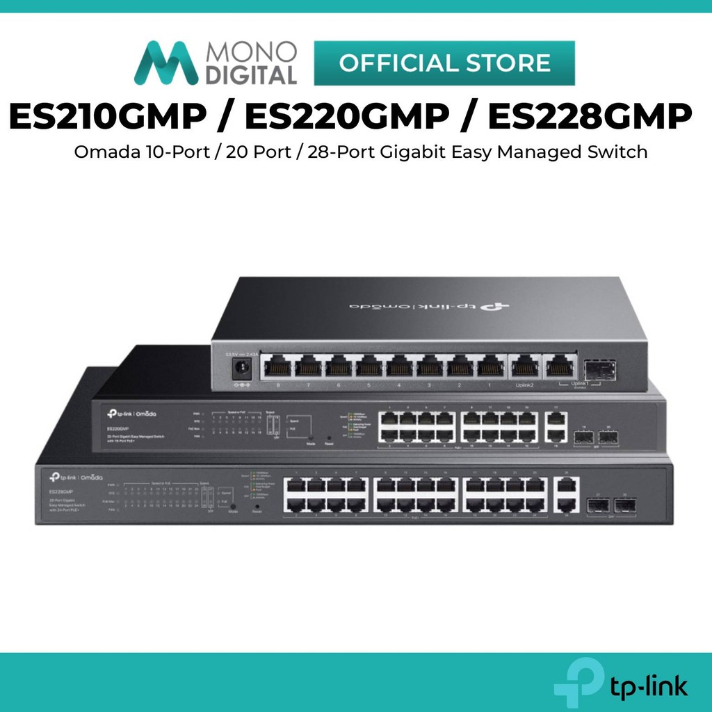 TP-LINK ES210GMP 10-PORT / ES220GMP 20-PORT / ES228GMP 28-PORT OMADA ...