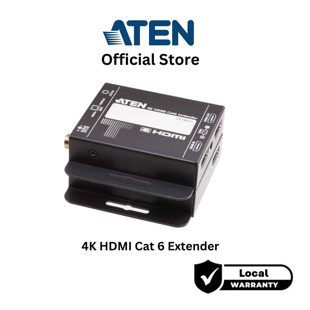 ATEN VE1821-AT-G 4K HDMI Cat 6 Extender | Shopee Singapore