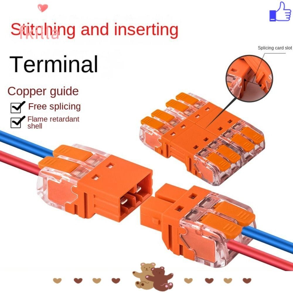 FKILLA Wire Connector, Universal Compact Mini Quick Terminal Block ...
