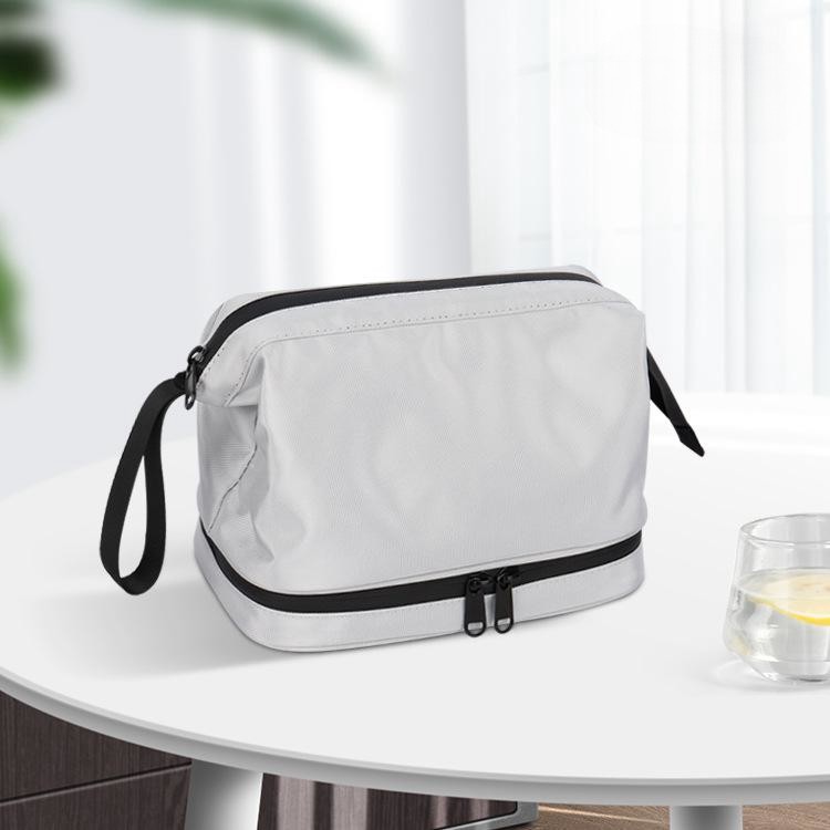 [SPW] Portable Waterproof Toiletry Bag Dry Wet Separation Cosmetic Bag ...